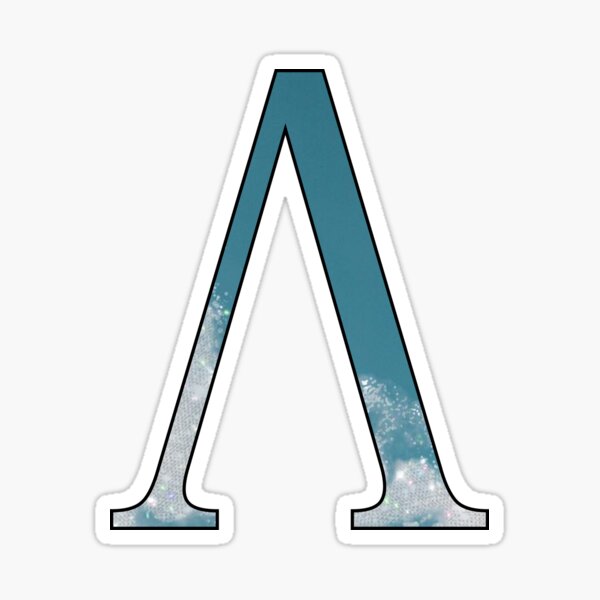 "Lamda Greek Letter" Sticker for Sale by hrosenfield | Redbubble