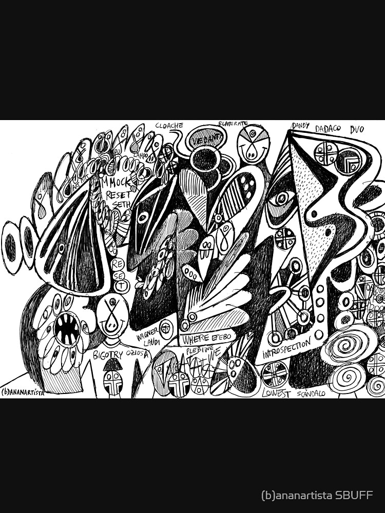 "Dandy efebo introspection (black and white detailed drawing)" T-shirt ...