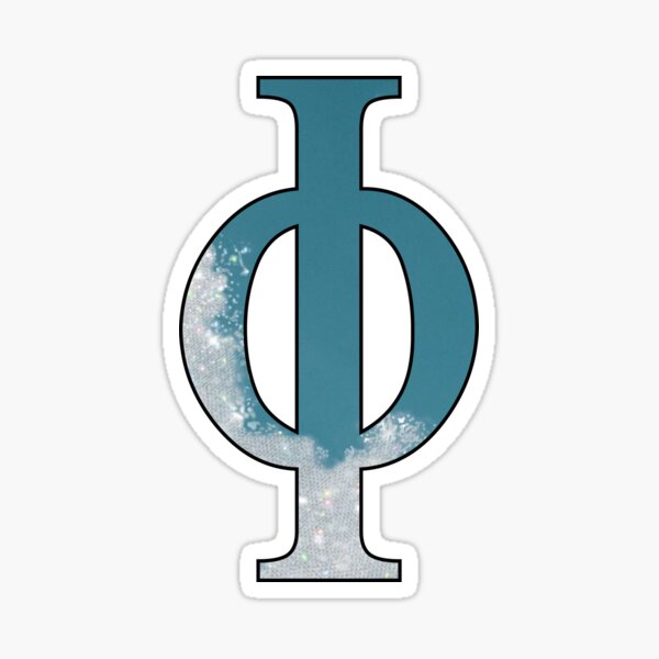"Phi Greek Letter" Sticker by hrosenfield | Redbubble
