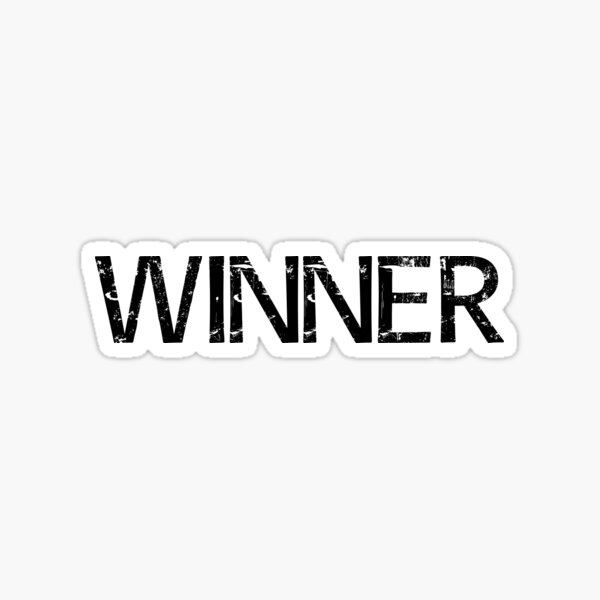 "Winner" Sticker by bkroijer | Redbubble