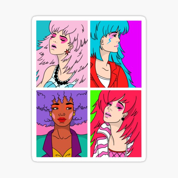 "Jem and the Holograms" Sticker for Sale by Jason Prefontaine | Redbubble