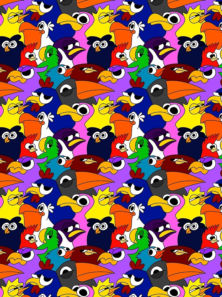 "Colorful Flock 2" Graphic T-Shirt for Sale by BirdNerd324 | Redbubble