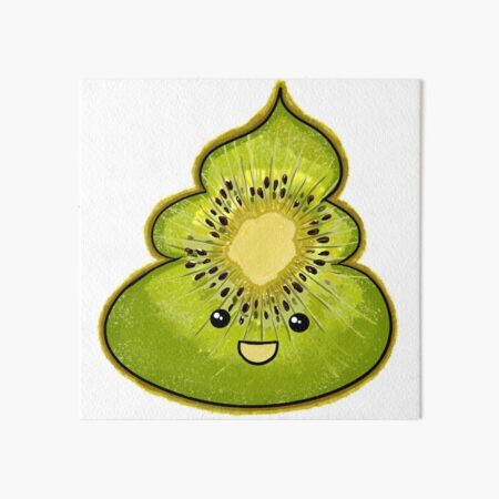 "Cute kiwi poop" Art Board Print for Sale by CutiePockets | Redbubble