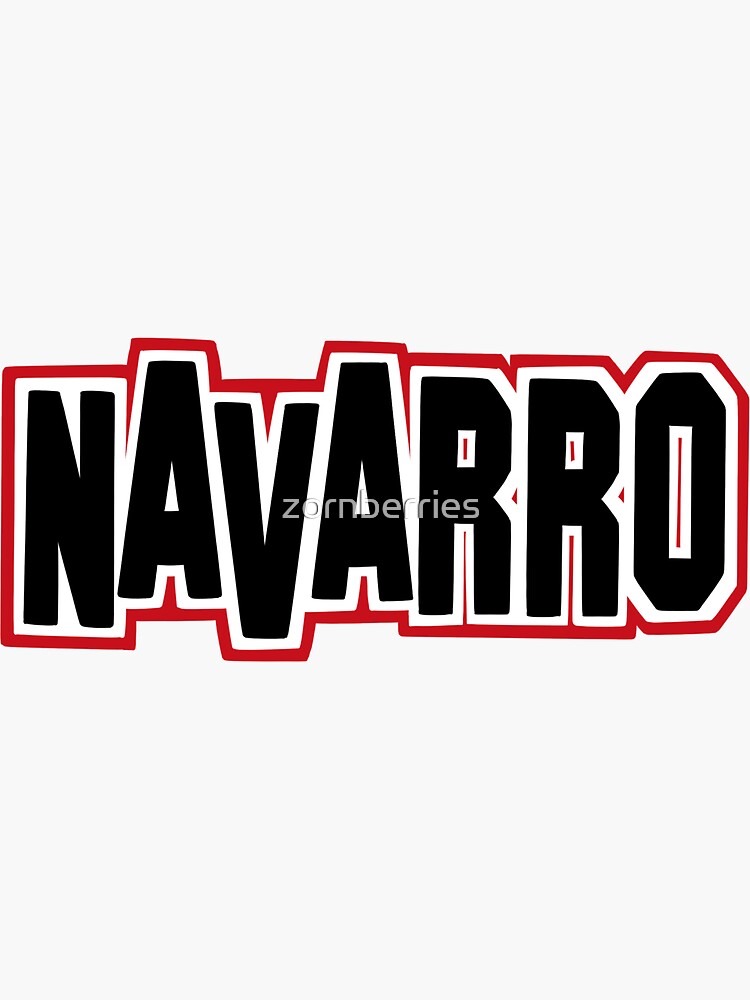 "Navarro Cheer Logo - Black" Sticker for Sale by zornberries | Redbubble