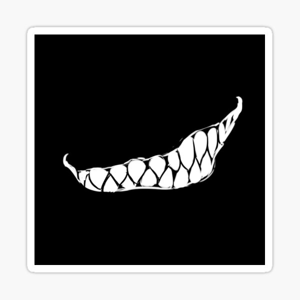 "teef" Sticker by gutmouth | Redbubble