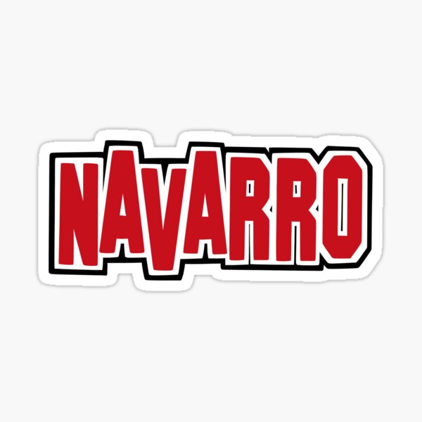 "Navarro Cheer Logo - Red" Sticker for Sale by zornberries | Redbubble