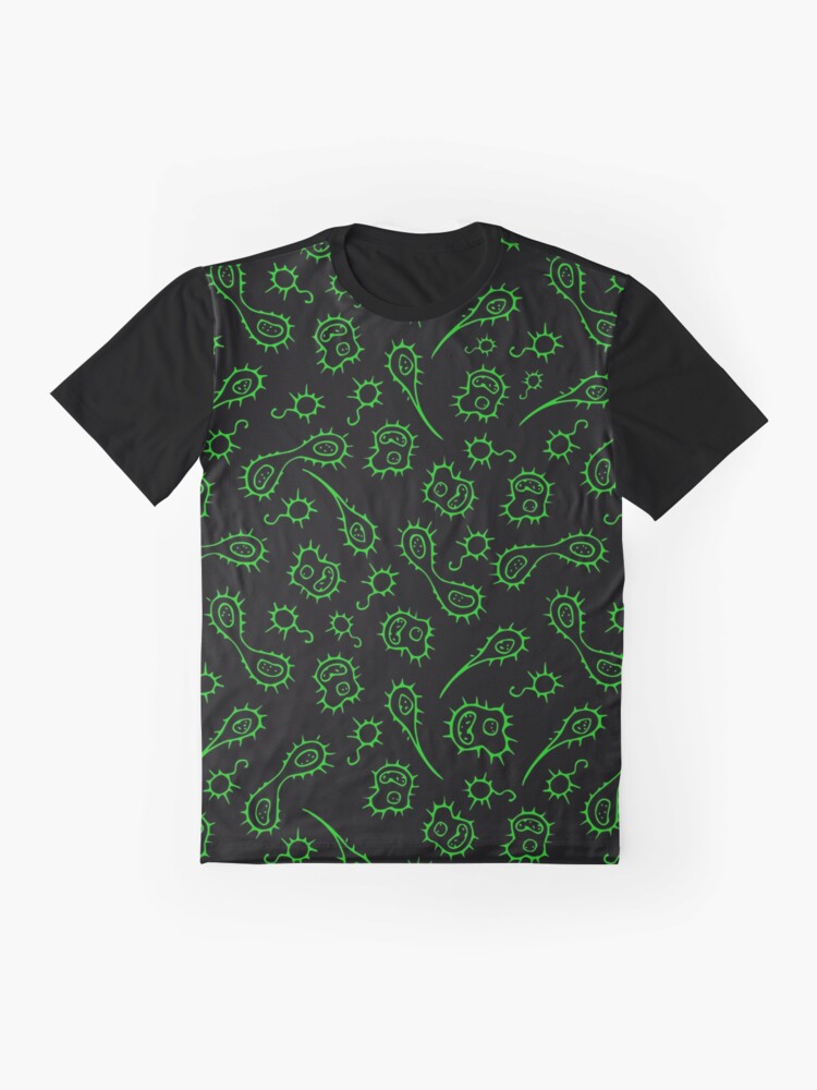 "Green Bacteria Virus Microbes Pattern" T-shirt for Sale by MoPaws ...