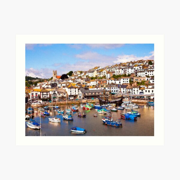 Brixham Harbour Wall Art | Redbubble