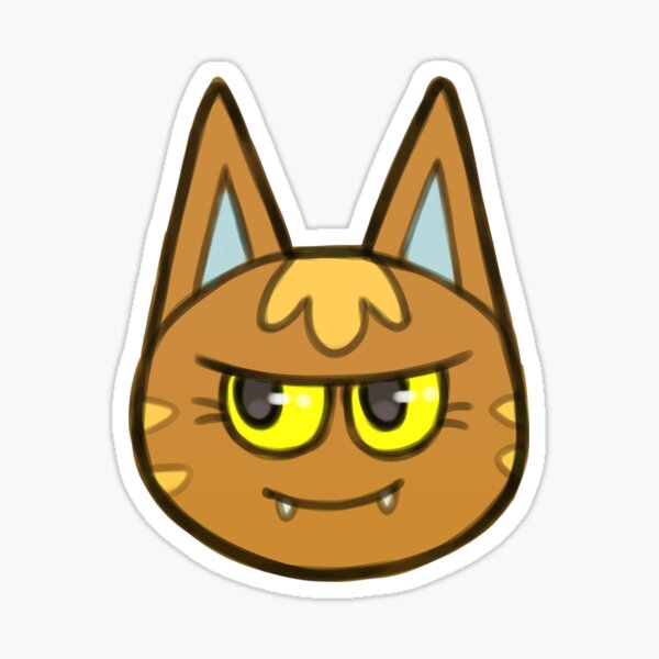 Animal Crossing Katt Stickers | Redbubble