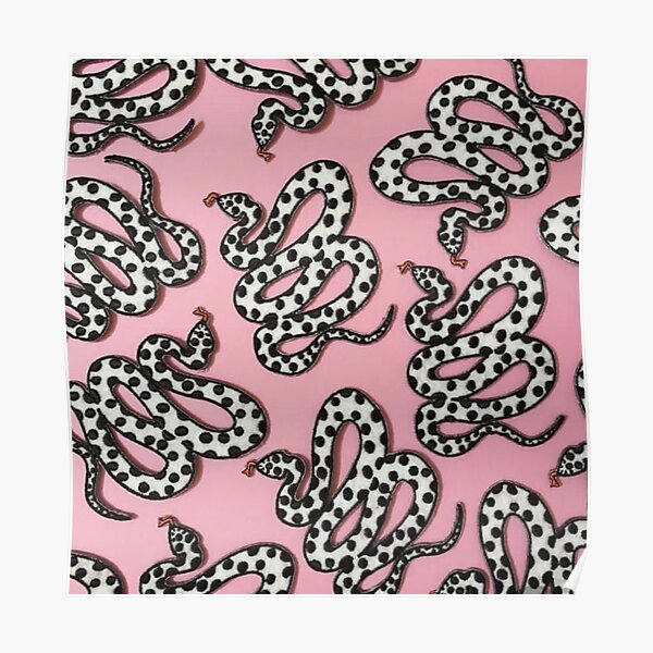 "Pink snakes " Poster for Sale by asun5 | Redbubble
