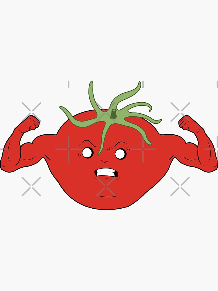 "Tomato Man" Sticker by sashaaliberti | Redbubble