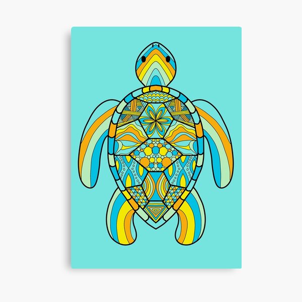 Trippy Turtle Canvas Prints | Redbubble