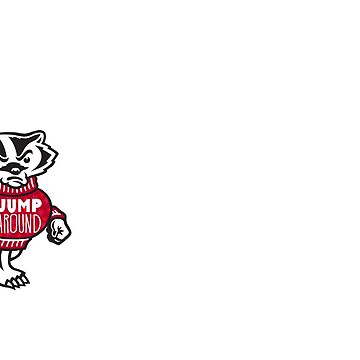 "Bucky Jump Around" Sticker for Sale by Julia Sullivan | Redbubble