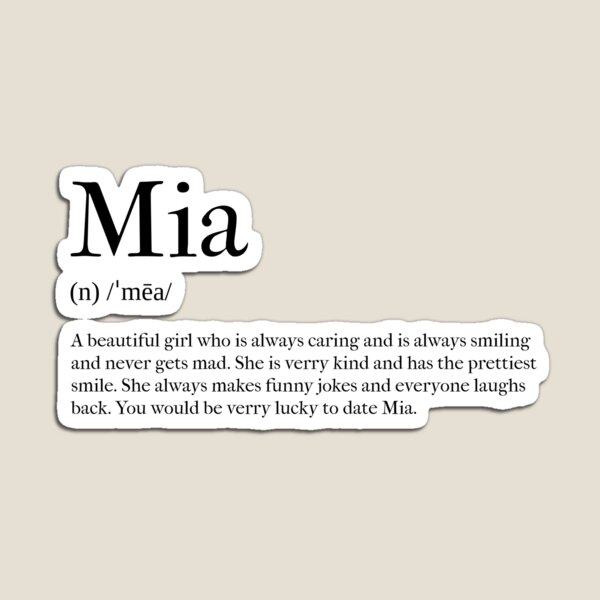 What does mia mean store