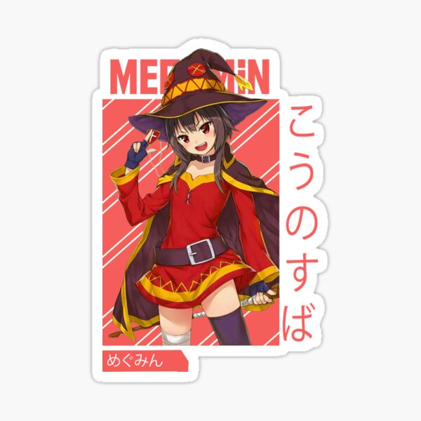 "konosuba Megumin shirt" Sticker for Sale by Shinu | Redbubble