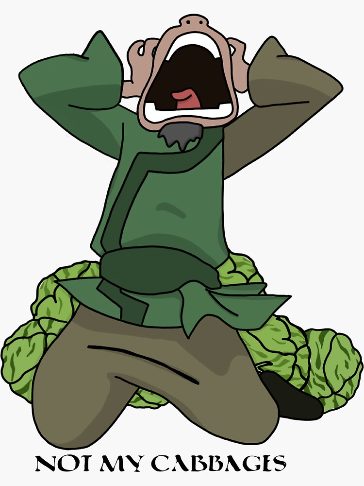 "Not My Cabbages!" Sticker for Sale by wendoodle | Redbubble