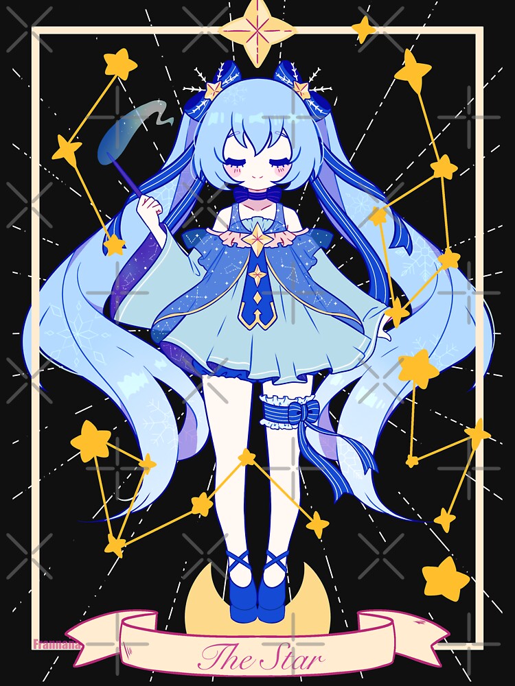 "Hatsune Miku Fanart -The star" Essential T-Shirt by Frannana | Redbubble