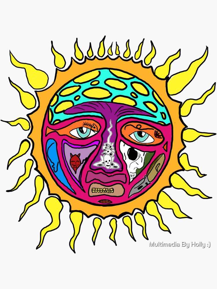 "Sublime Sun" Sticker by hollyu16 | Redbubble