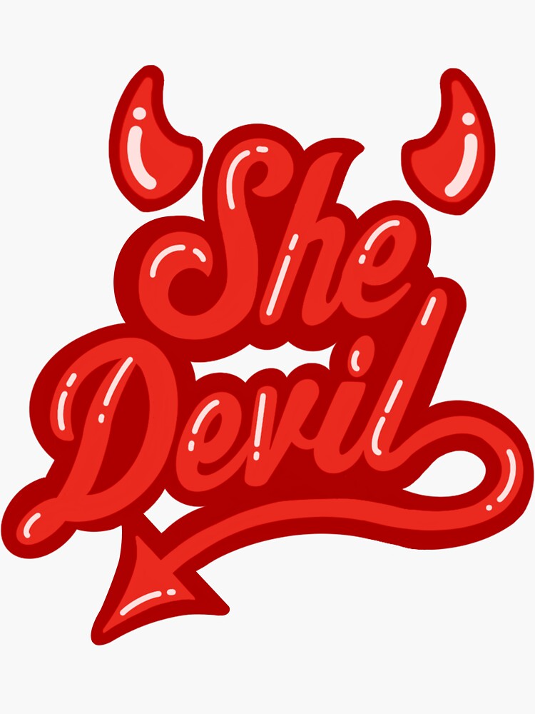"she devil" Sticker by zombiecupcakes | Redbubble
