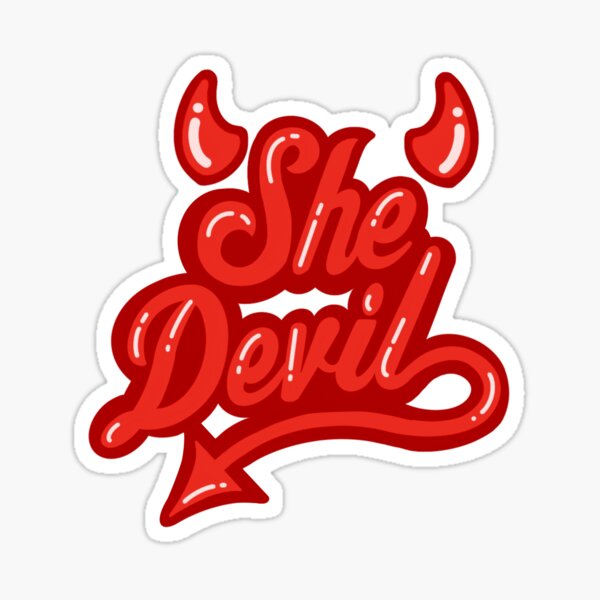 "she devil" Sticker by zombiecupcakes | Redbubble