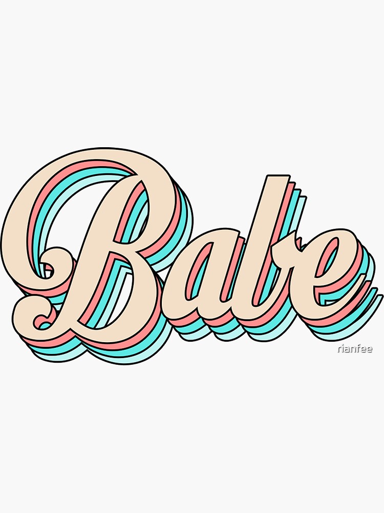 Babe Sticker By Rianfee Redbubble