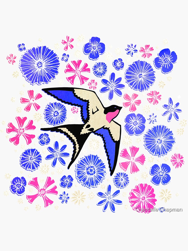 "Barn Swallow" Sticker by rjdaae | Redbubble