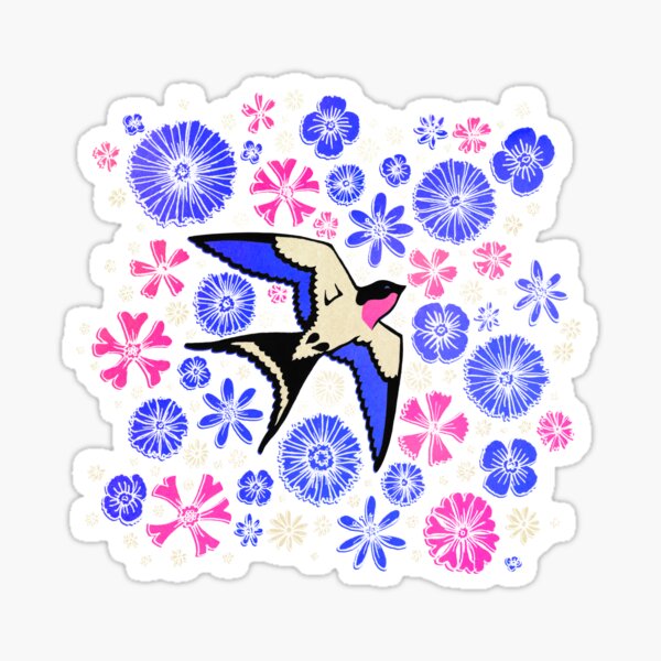 "Barn Swallow" Sticker by rjdaae | Redbubble