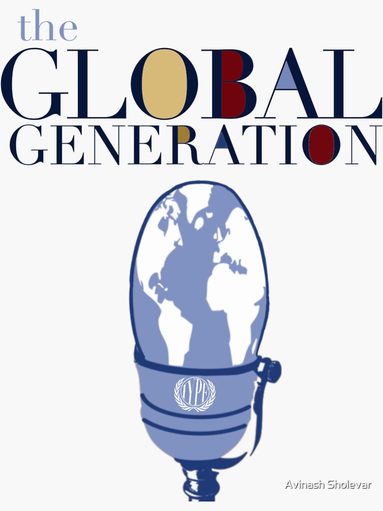 "Global Generation Podcast Logo with Text " Sticker for Sale by ...