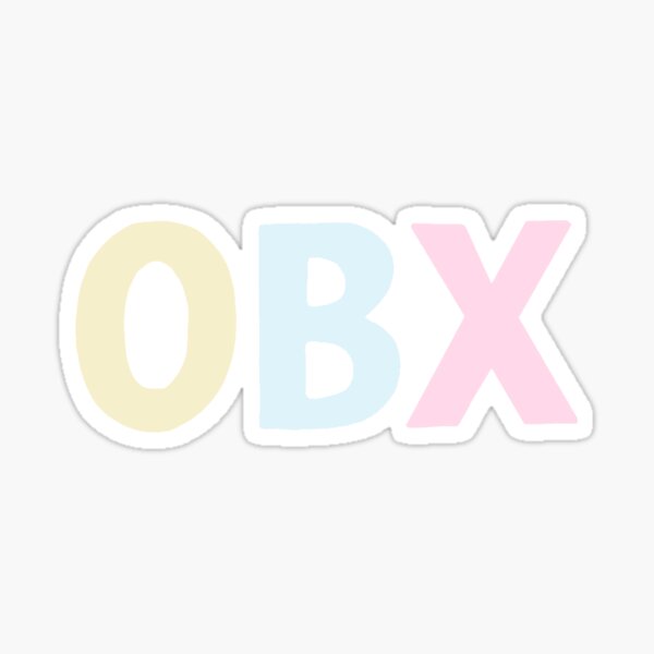 "Pastel Outerbanks "OBX"" Sticker for Sale by emilybrown16 | Redbubble