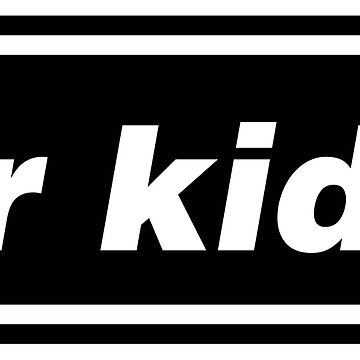 "R Kid - Oasis Gallagher 90s Band Manchester RKid Artwork" Sticker for ...