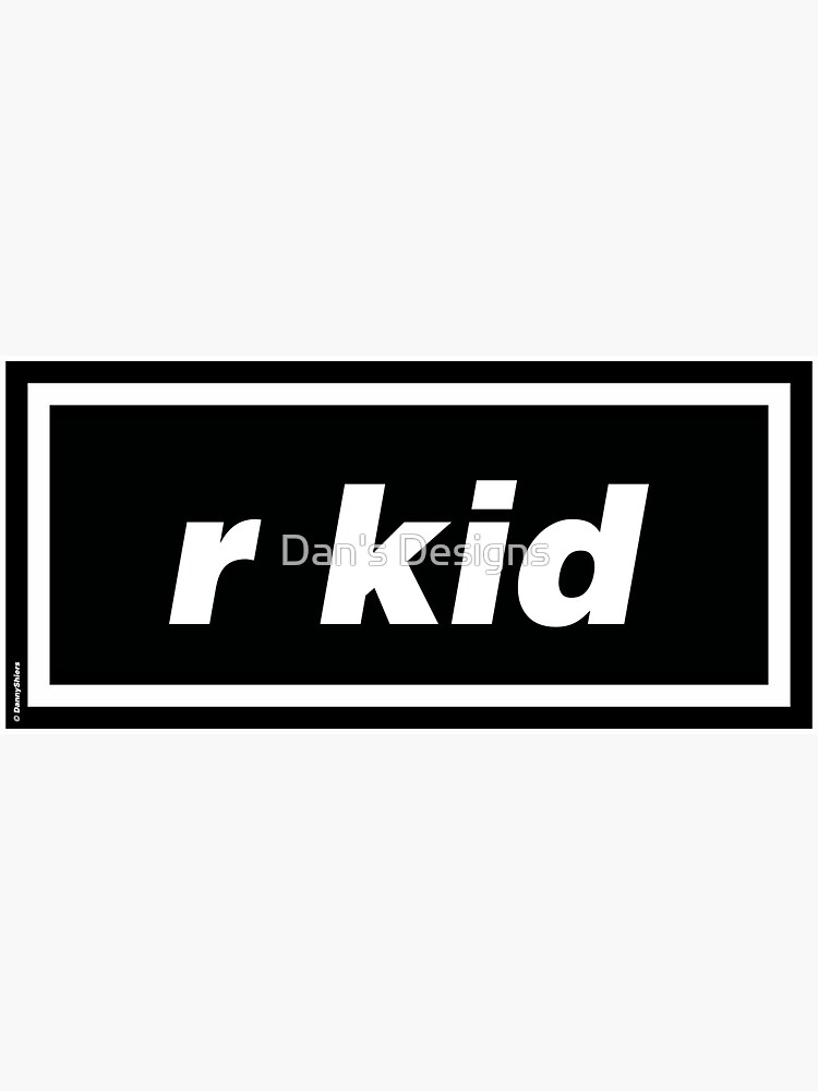 "R Kid - Oasis Gallagher 90s Band Manchester RKid Artwork" Sticker for ...