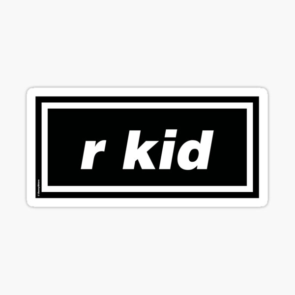 "R Kid - Oasis Gallagher 90s Band Manchester RKid Artwork" Sticker for ...