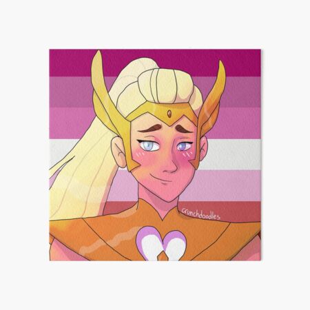 "She-Ra Lesbian Pride Background" Art Board Print for Sale by ...
