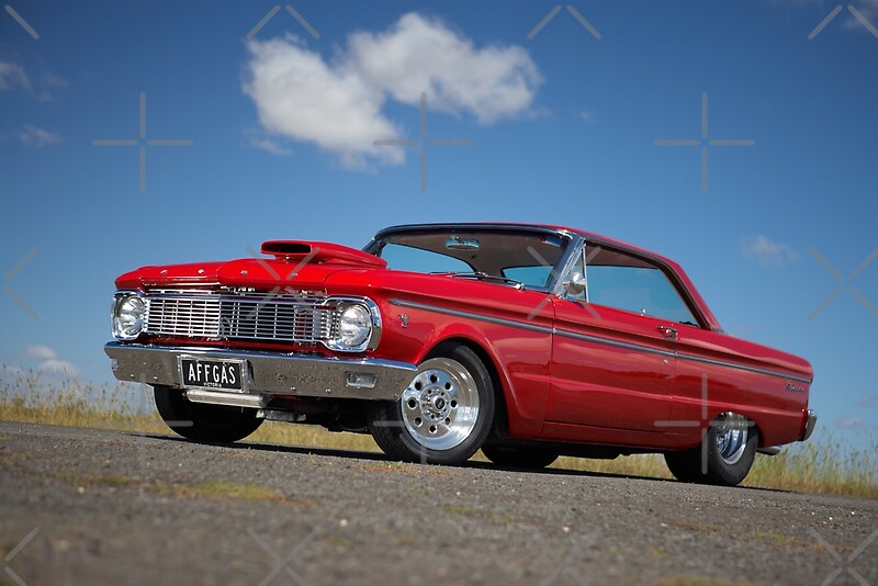 "Red Ford Falcon XP Coupe" by John Jovic | Redbubble