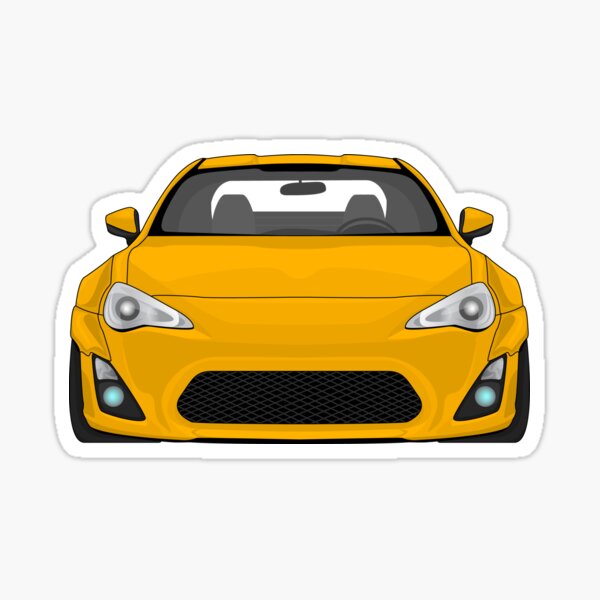 "Scion Frs widebody (Gold)" Sticker for Sale by VenZolic | Redbubble