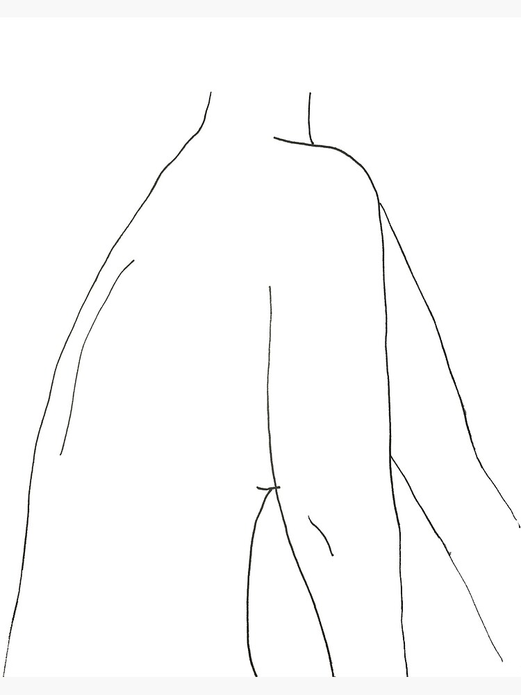 "Torso Line Drawing" Art Print by summitleigh | Redbubble