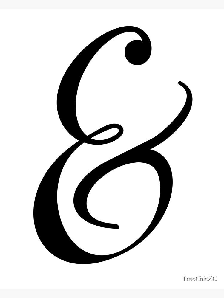 "Fancy Ampersand Design" Art Print for Sale by TresChicXO | Redbubble