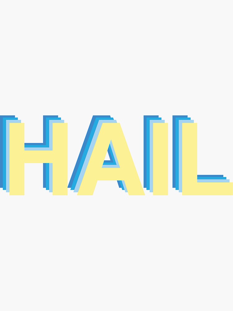 "HAIL sticker" Sticker by jadeshep | Redbubble