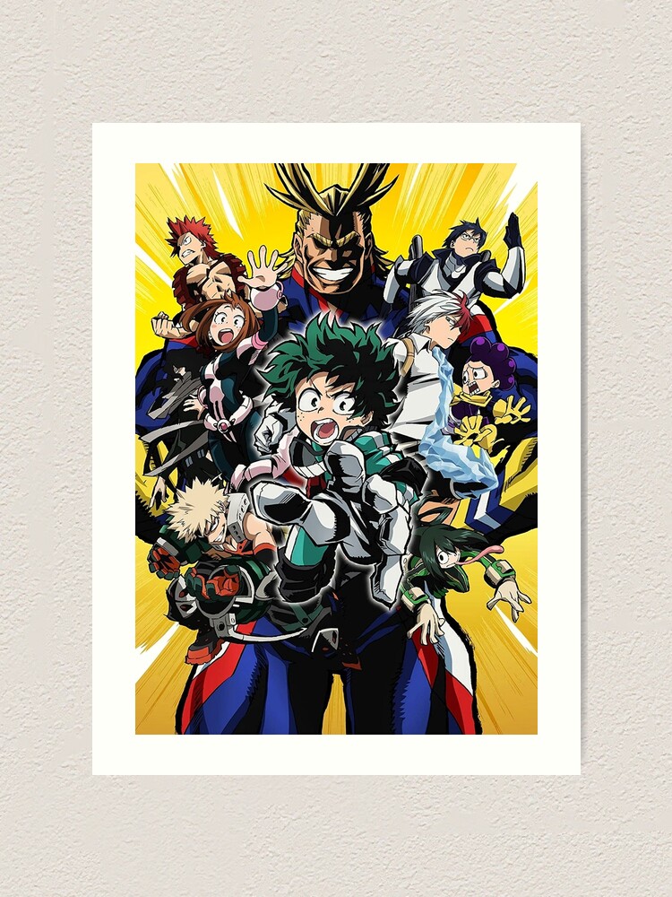 "My Hero Academia Poster - Boku no Hero Academia Poster" Art Print by ...