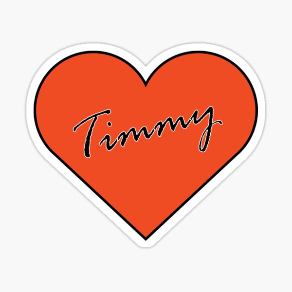 "Timmy Heart" Sticker by TimmyThePorg | Redbubble