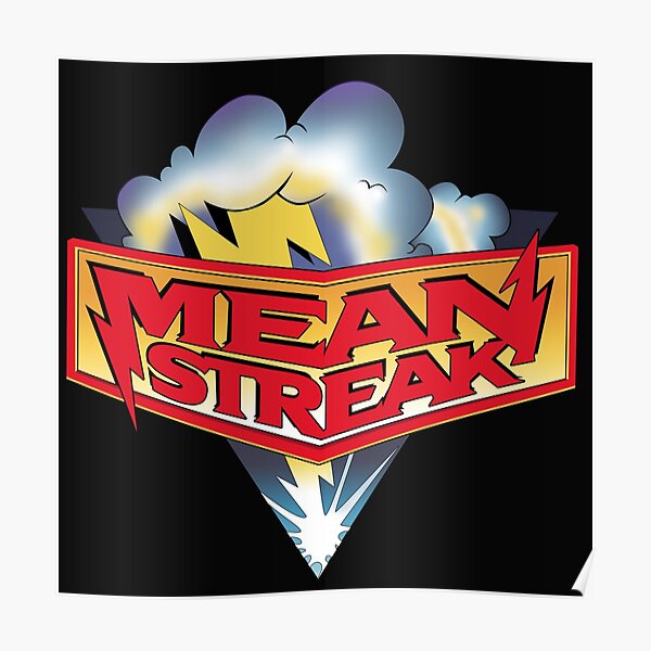 "Mean Streak Wooden Roller Coaster" Poster by carcinojen | Redbubble