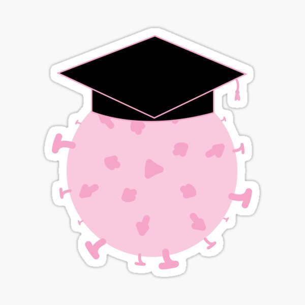 "Pink Class of 2020 Graduation Sticker" Sticker for Sale by lasleepypua ...
