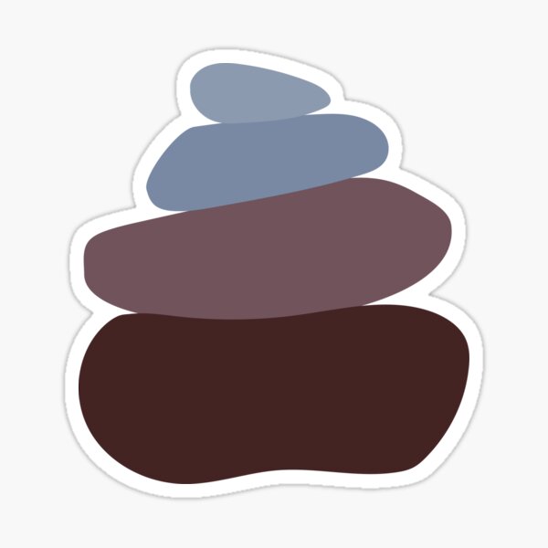 "Lake Superior Rock Stack" Sticker by designbyclaudia | Redbubble