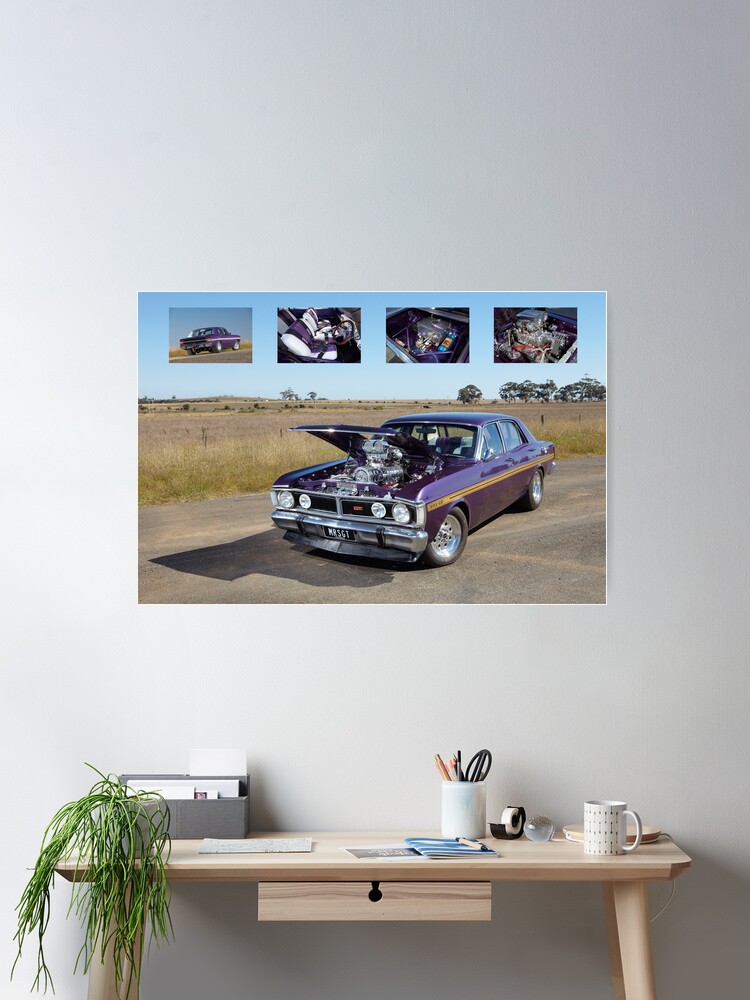 "Supercharged 1970 Wild Violet Ford Falcon XY" Poster for Sale by John ...