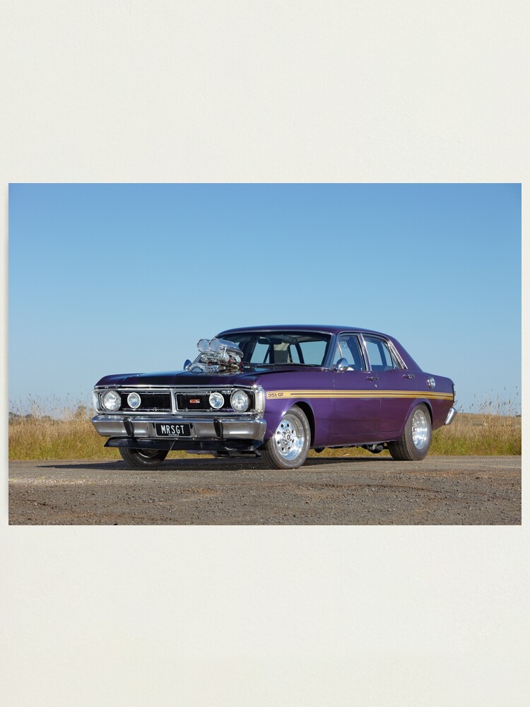 "Supercharged 1970 Wild Violet Ford Falcon XY" Photographic Print for ...