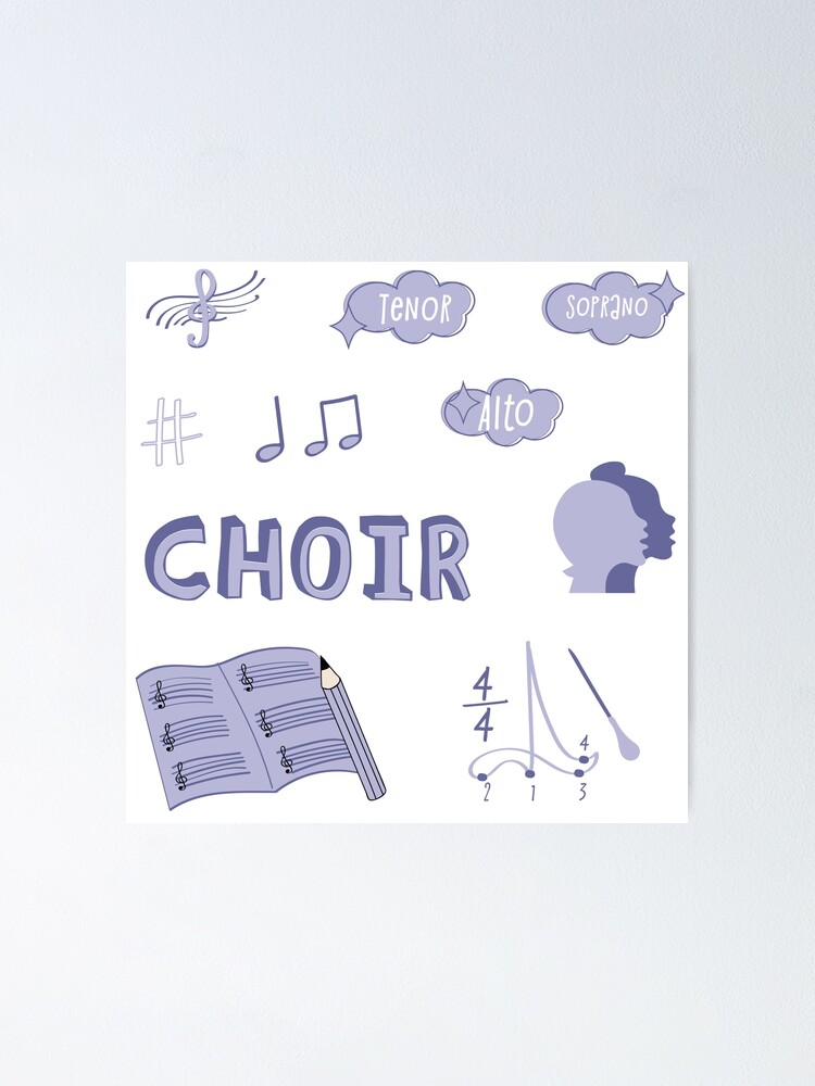"Lilac Light Purple Choir School Subject Pack" Poster by The-Goods ...