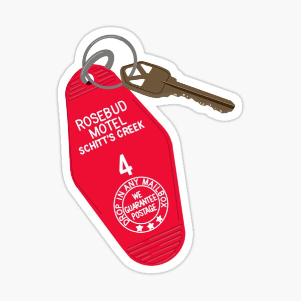 "Rosebud Motel Keys" Sticker for Sale by LisaDylanArt | Redbubble