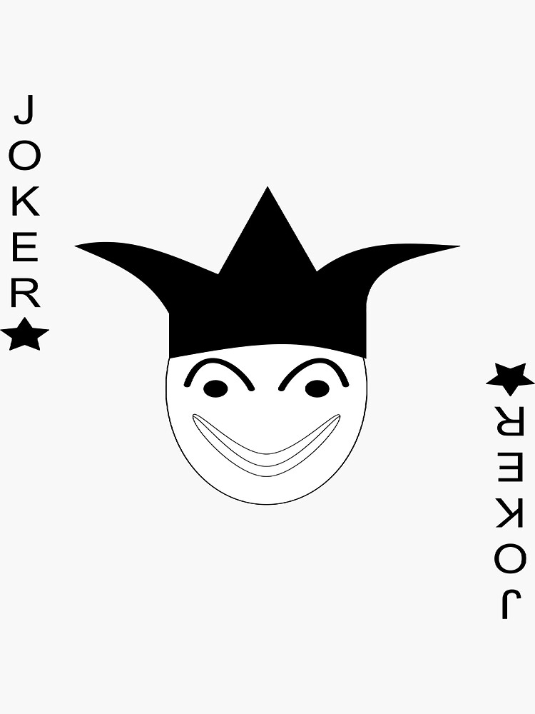 "joker" Sticker for Sale by cloecloe | Redbubble