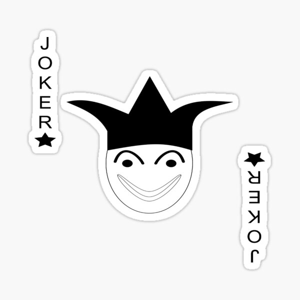 "joker" Sticker for Sale by cloecloe | Redbubble