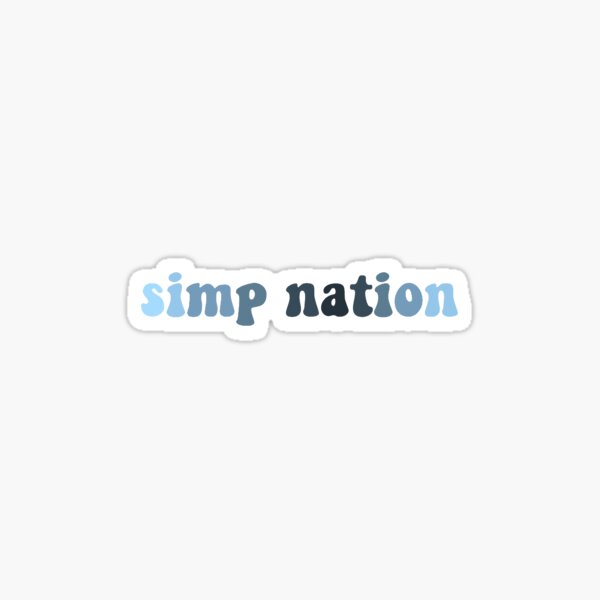 "simp nation" Sticker for Sale by cahpizza | Redbubble